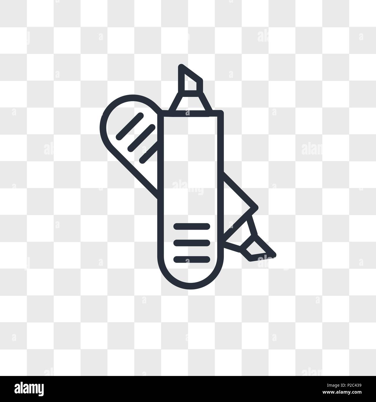 Crayons vector icon isolated on transparent background, Crayons logo ...
