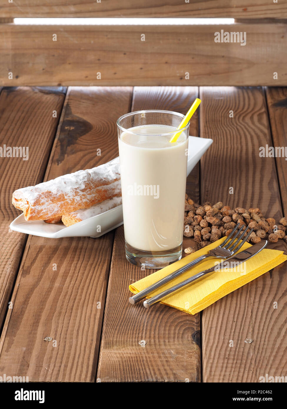 Horchata is a drink, made with the juice of tigernuts and sugar. Native ...