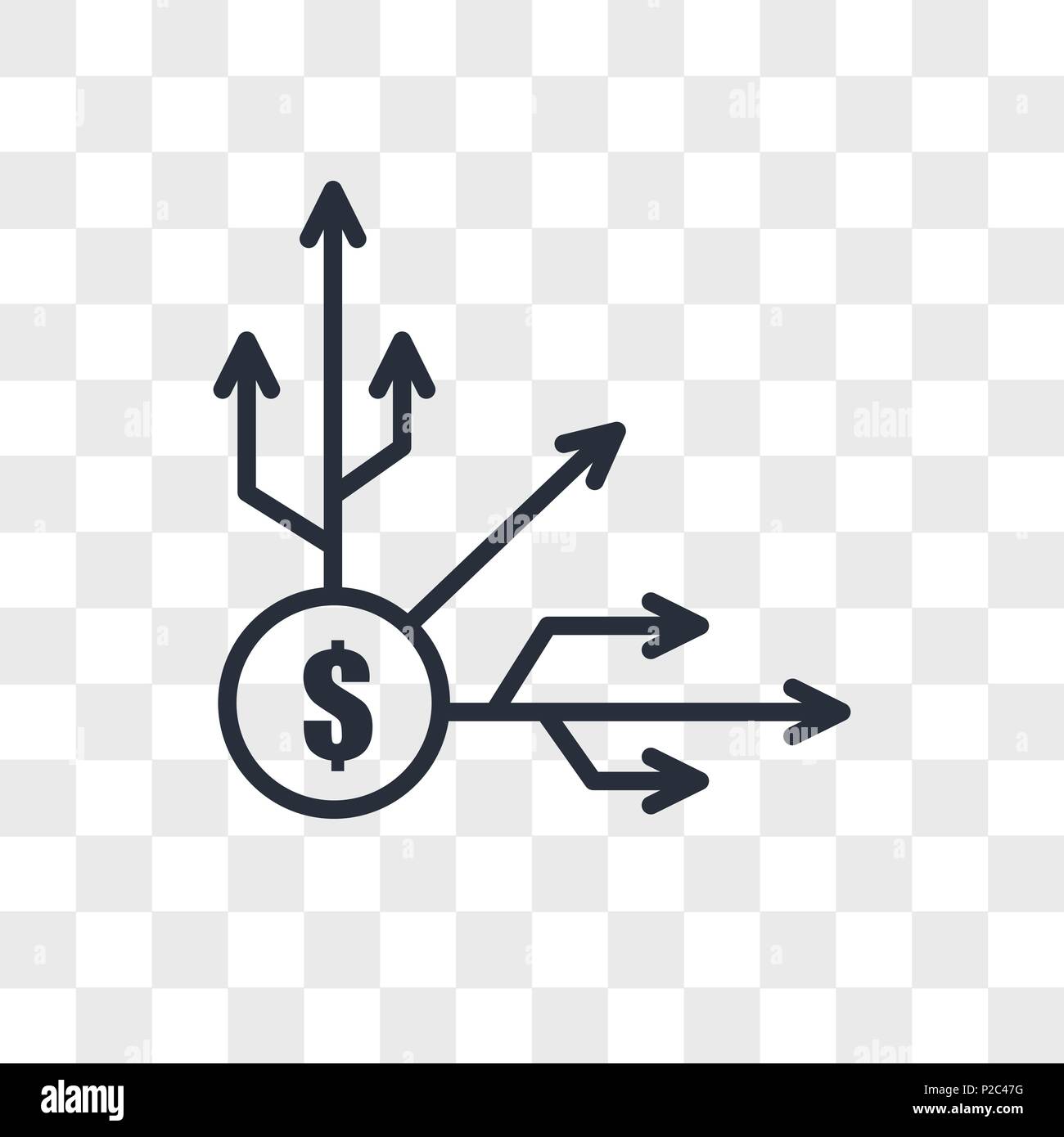 diversification vector icon isolated on transparent background ...