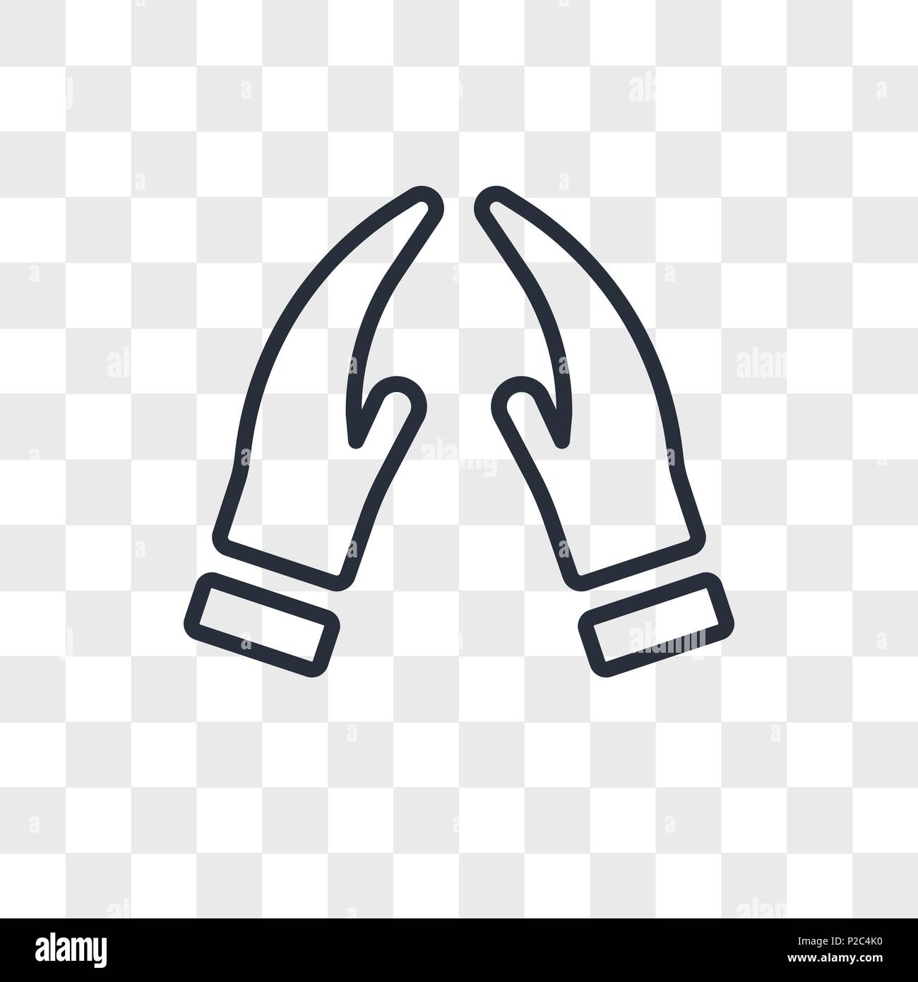 Prayer vector icon isolated on transparent background, Prayer logo ...