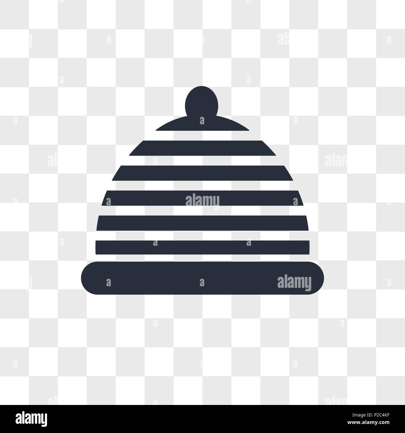 Hat vector icon isolated on transparent background, Hat logo concept ...