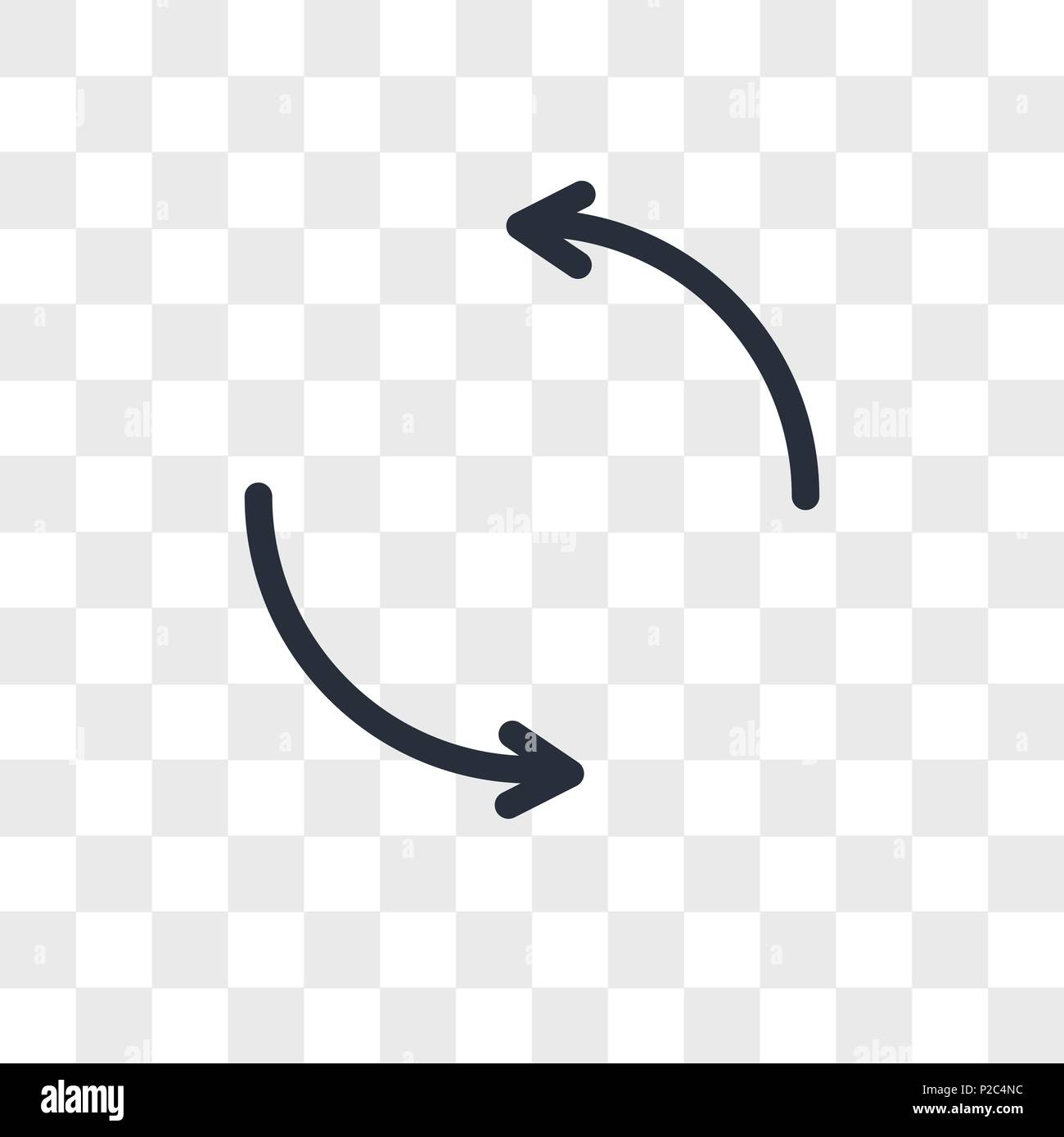 Round arrow white png Stock Vector Images - Alamy