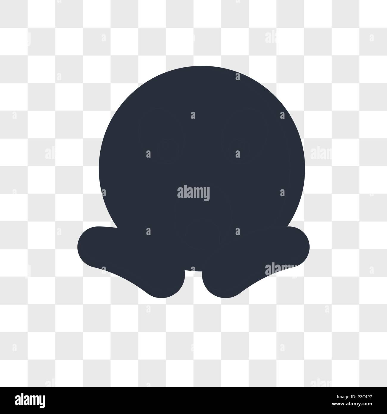 Shocked vector icon isolated on transparent background, Shocked logo ...