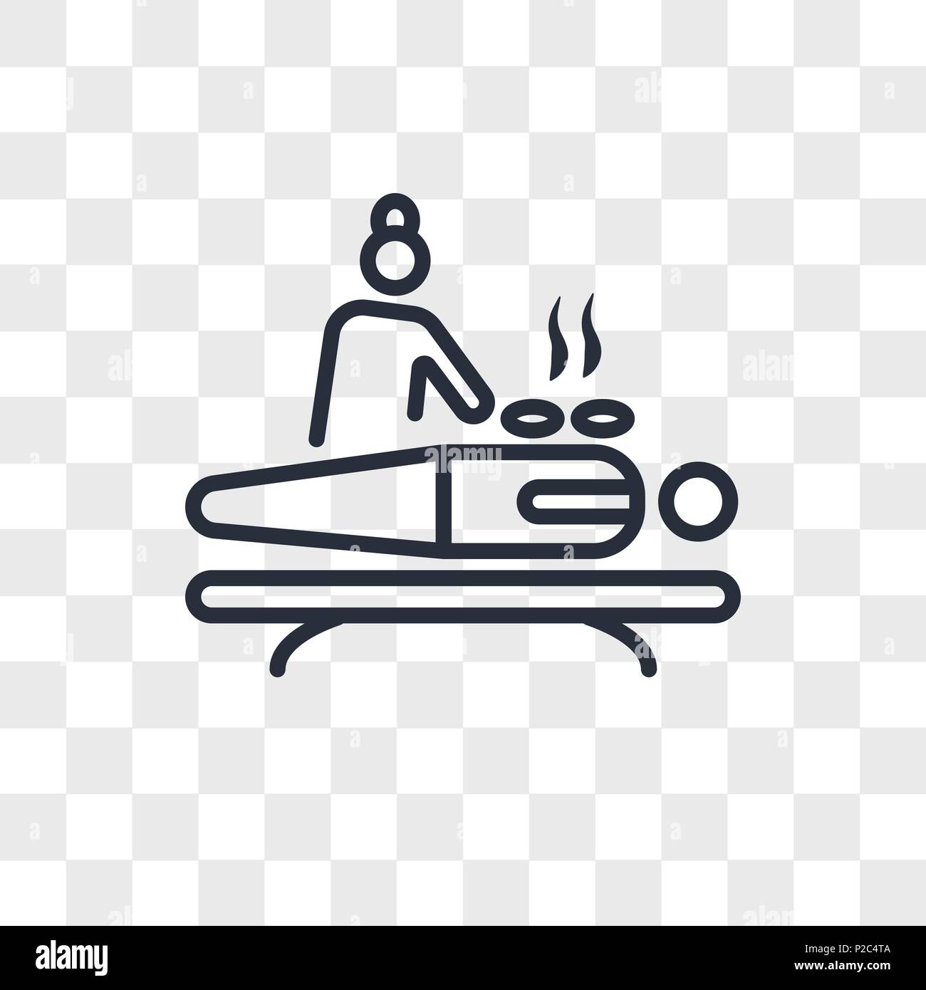 body spa and massage vector icon isolated on transparent background ...