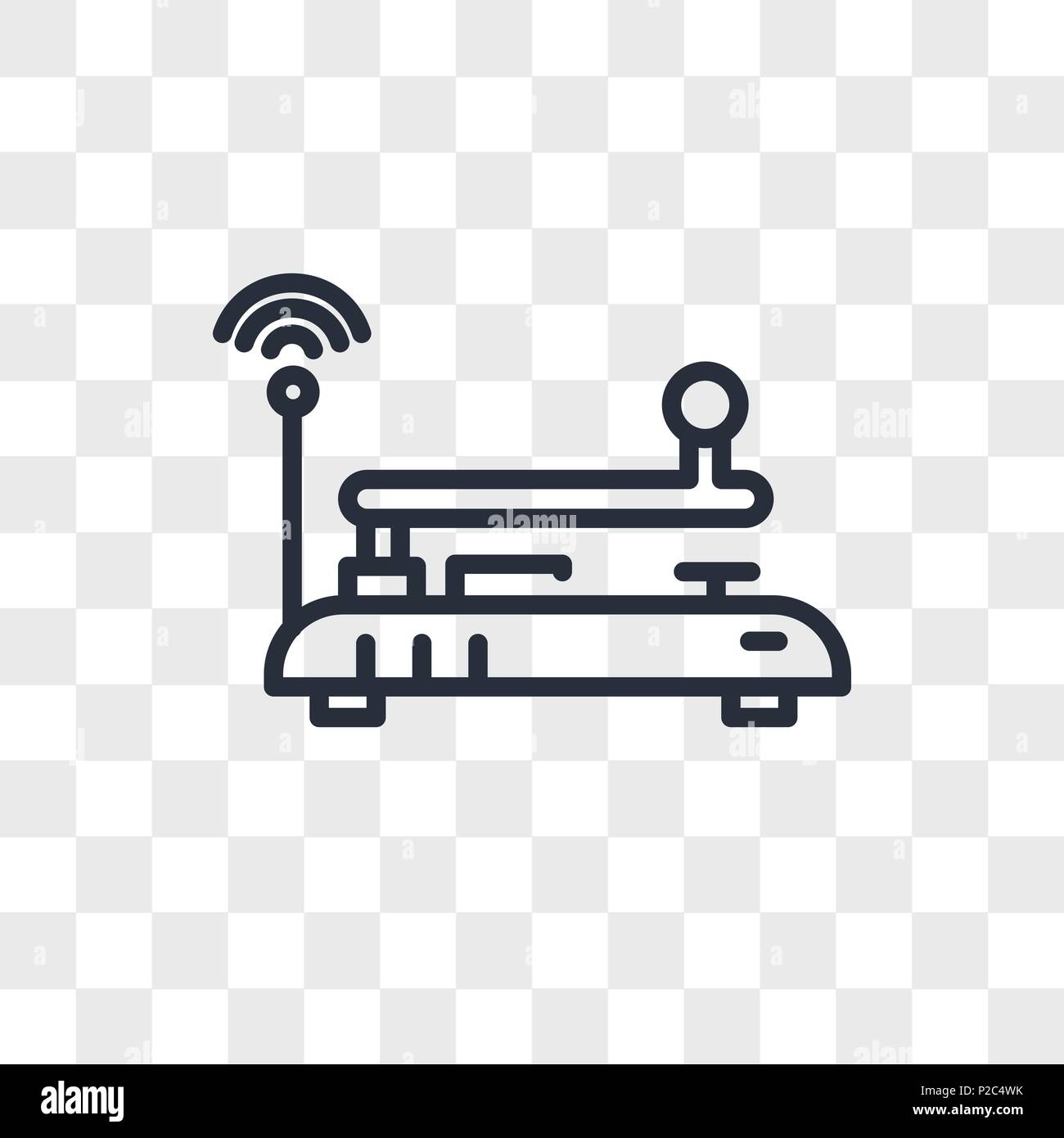 telegraph vector icon isolated on transparent background, telegraph ...