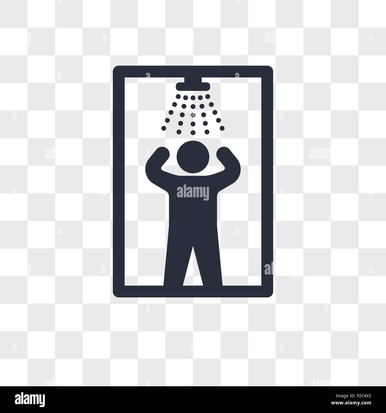 Shower vector icon isolated on transparent background, Shower logo ...