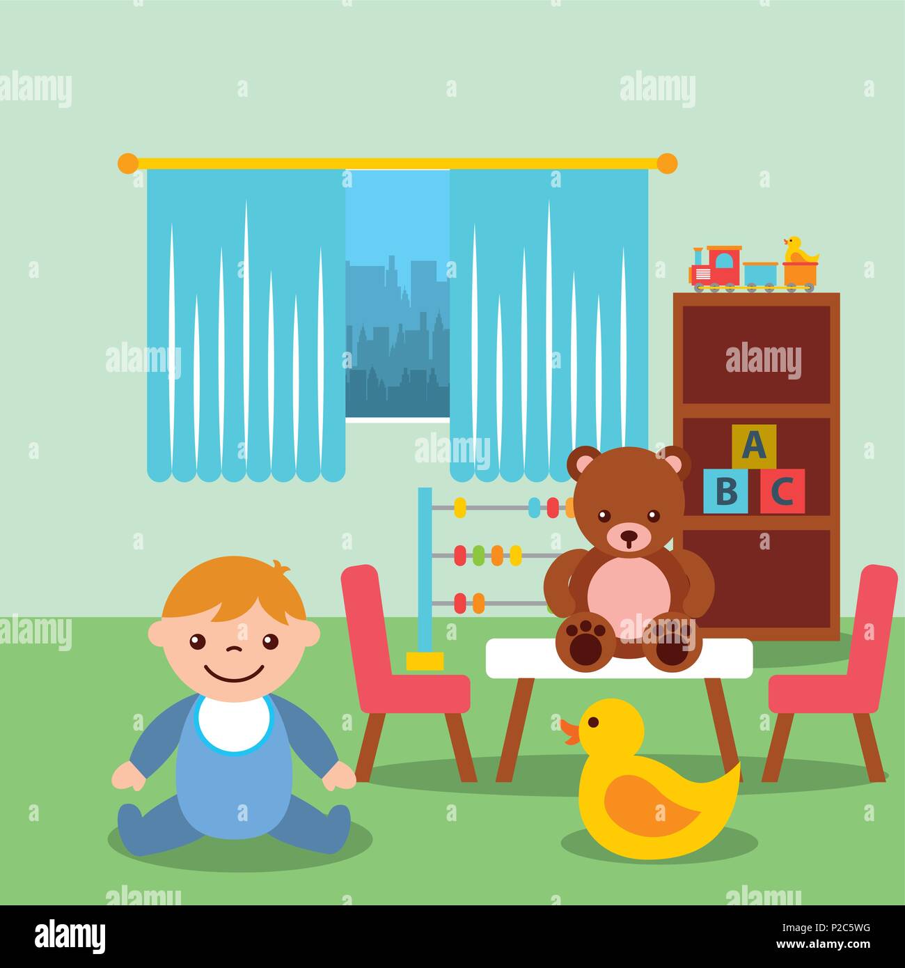 Toddler play blocks Stock Vector Images - Alamy