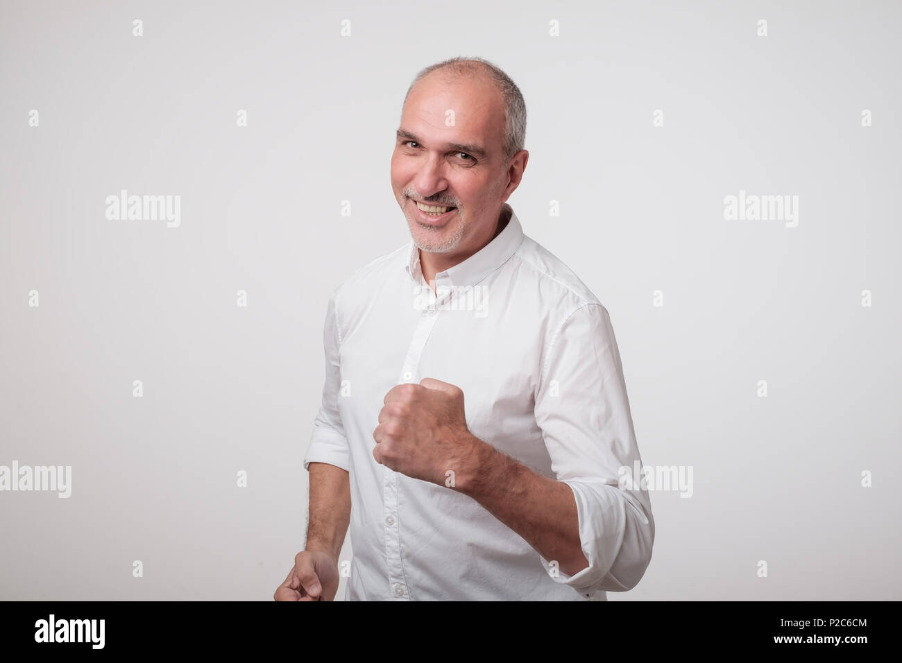 Man expressing power hi-res stock photography and images - Alamy