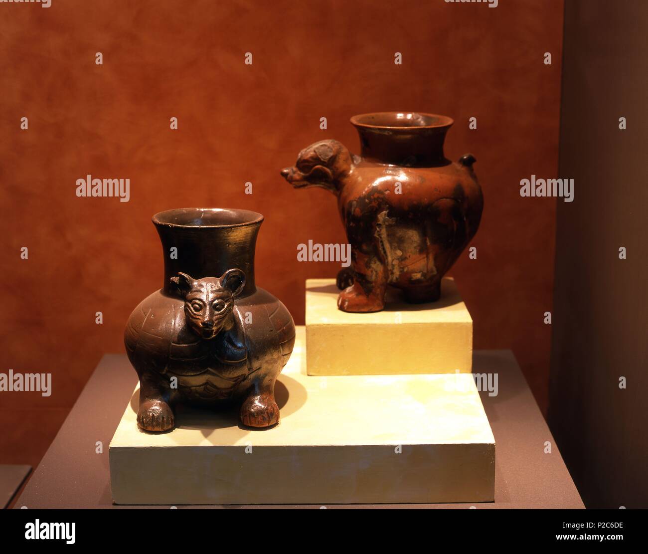 Mexico.Mexico D.F. .Museo Nacional de Antropologia.Ceramica de Cholula ...