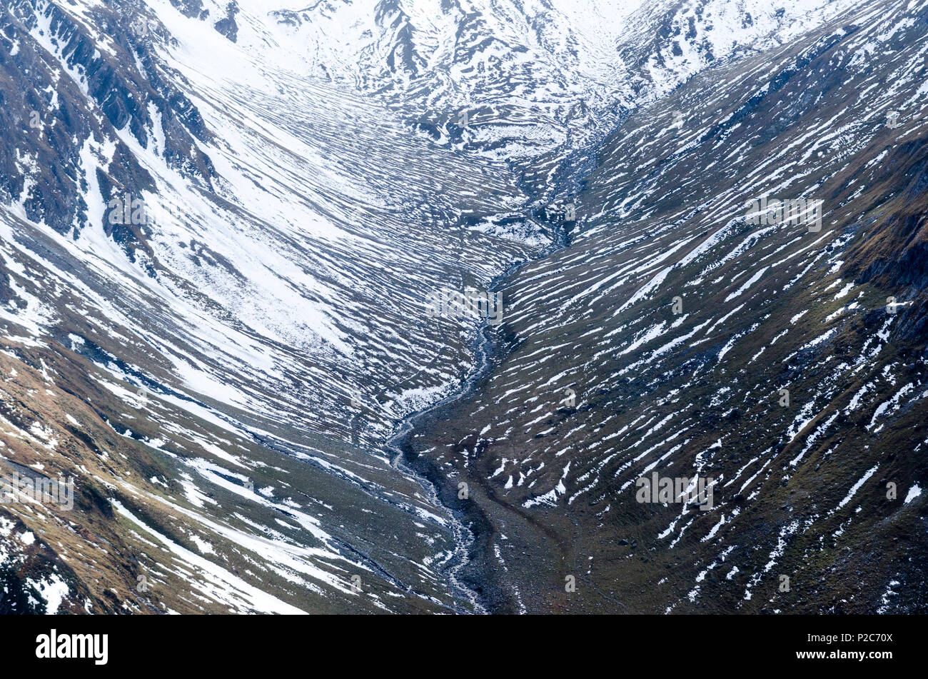 The river Dranse de Ferret at the very end of the Val Ferret, Pennine ...