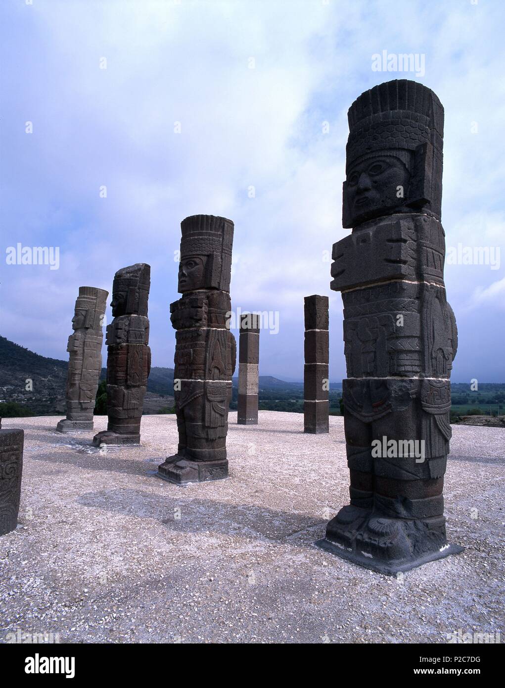 Mexico.Hidalgo.Z.A. de Tula.Cultura Tolteca.Templo de Quetzalcoatl ...