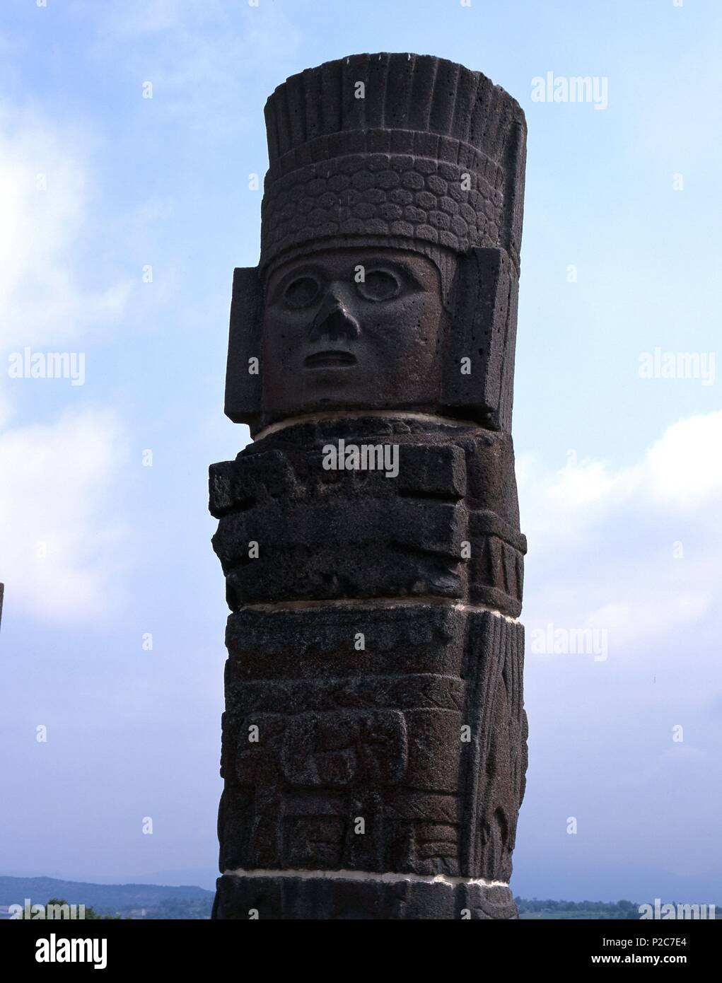 Mexico.Hidalgo.Z.A. de Tula.Cultura Tolteca.Templo de Quetzalcoatl ...