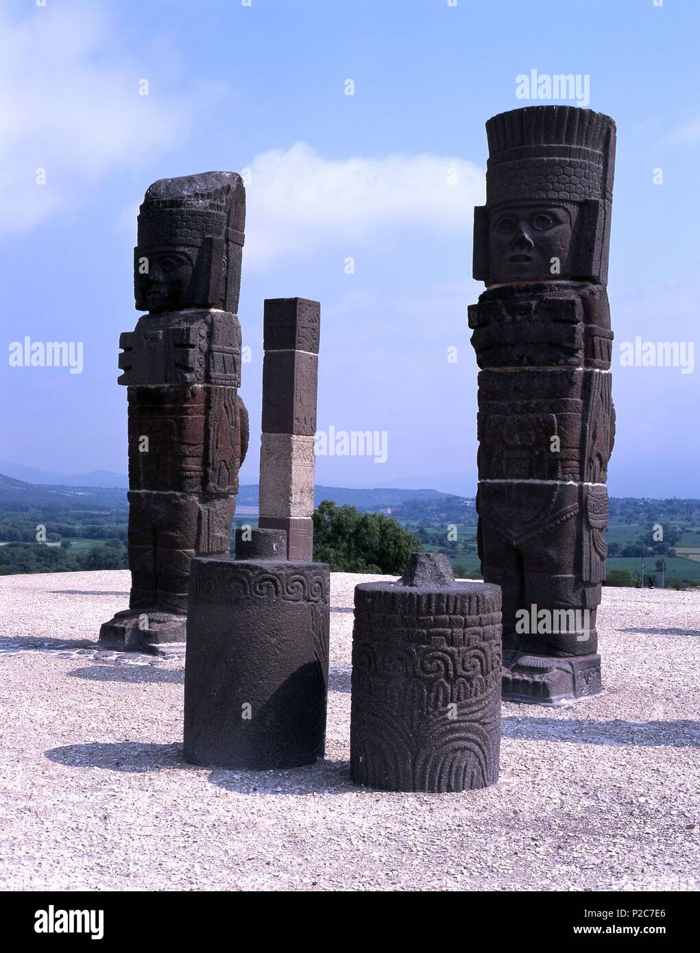 Mexico.Hidalgo.Z.A. de Tula.Cultura Tolteca.Templo de Quetzalcoatl ...