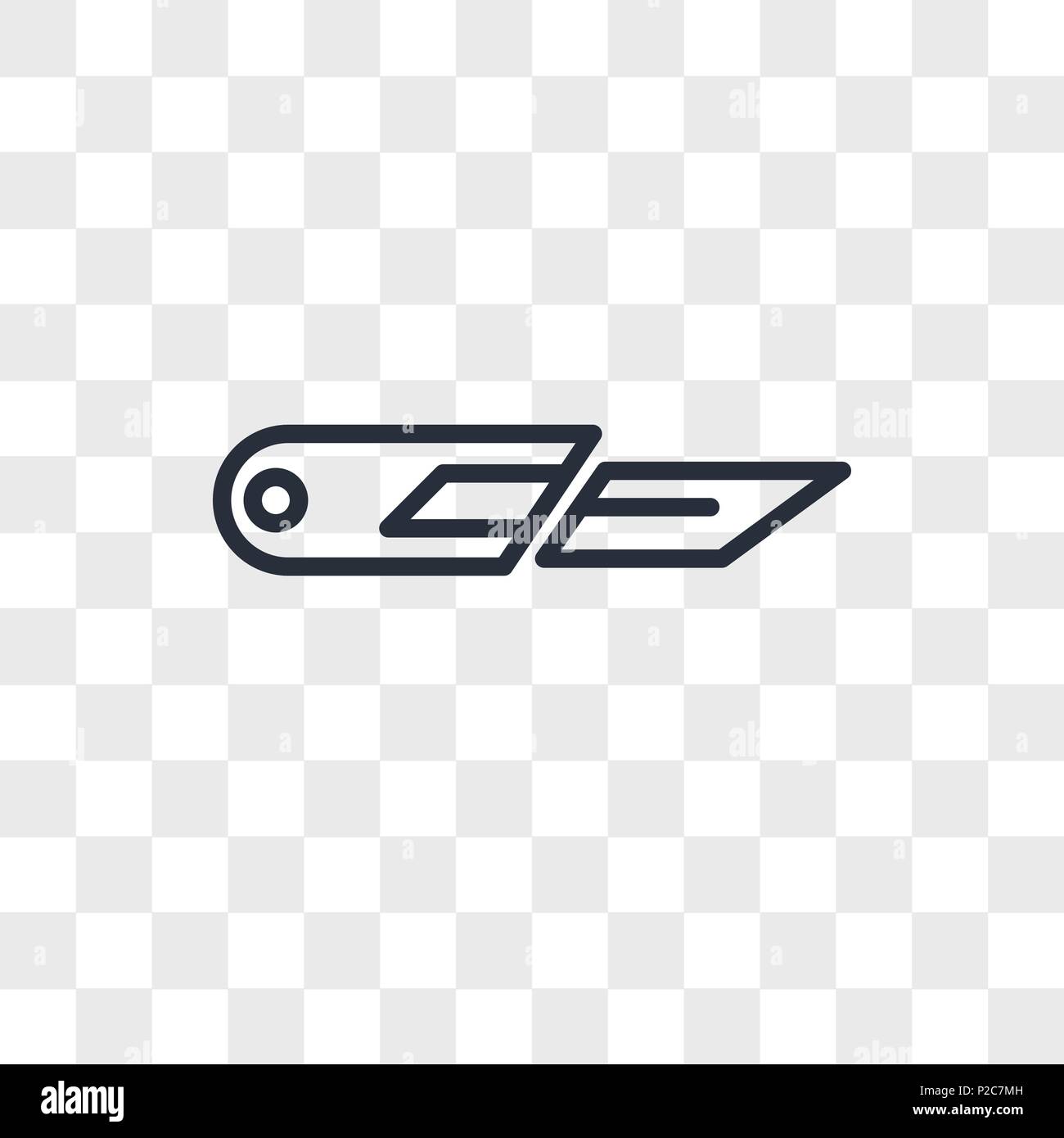 Cutter vector icon isolated on transparent background, Cutter logo ...
