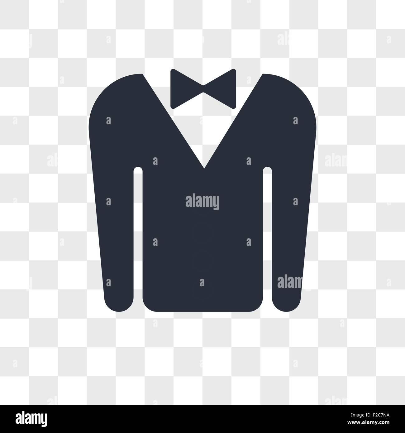 Tuxedo vector icon isolated on transparent background, Tuxedo logo ...