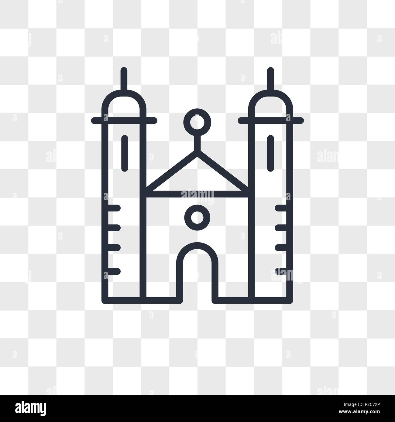 Synagogue vector icon isolated on transparent background, Synagogue ...