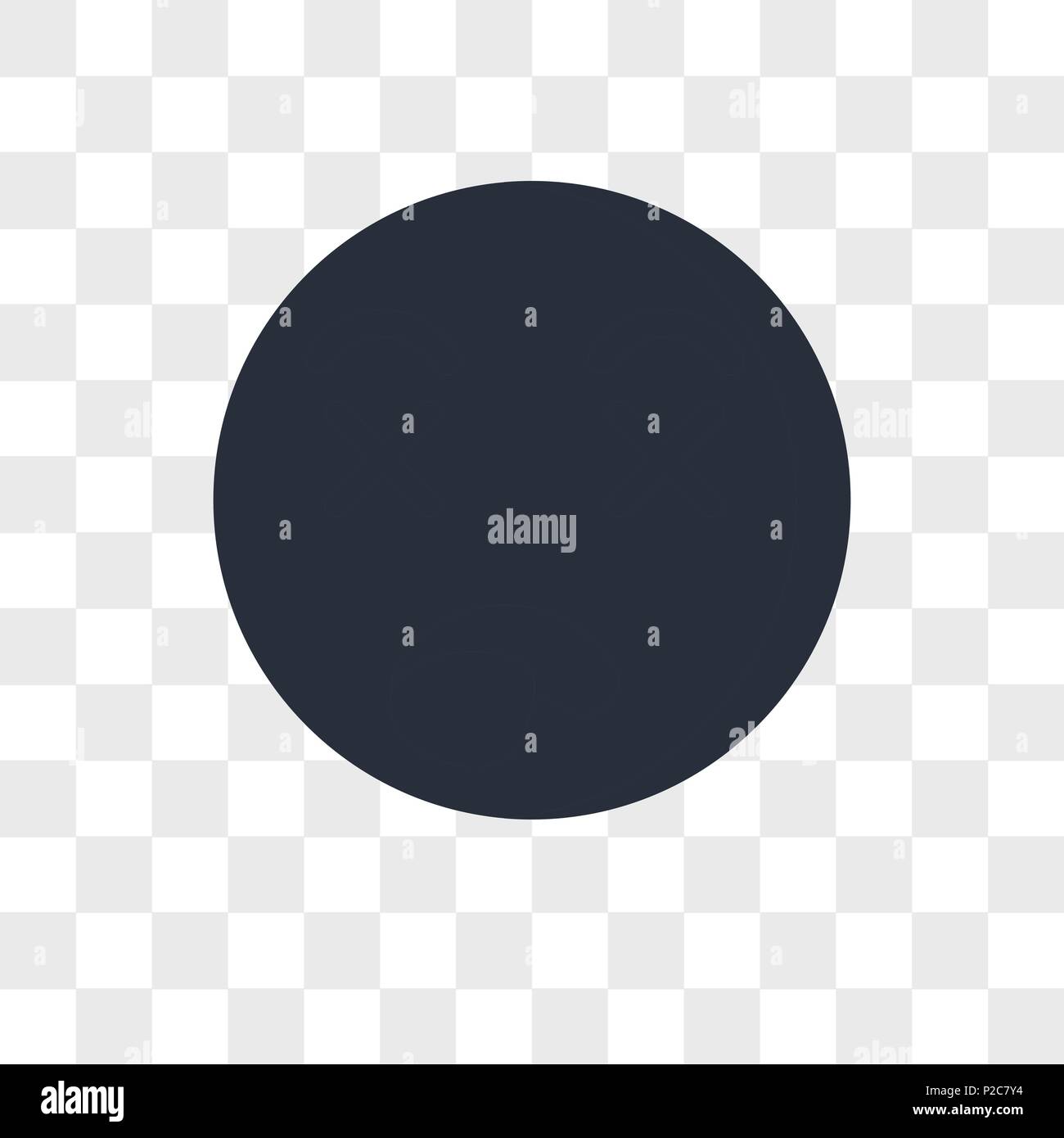 Dead emoji vector icon isolated on transparent background, Dead emoji ...