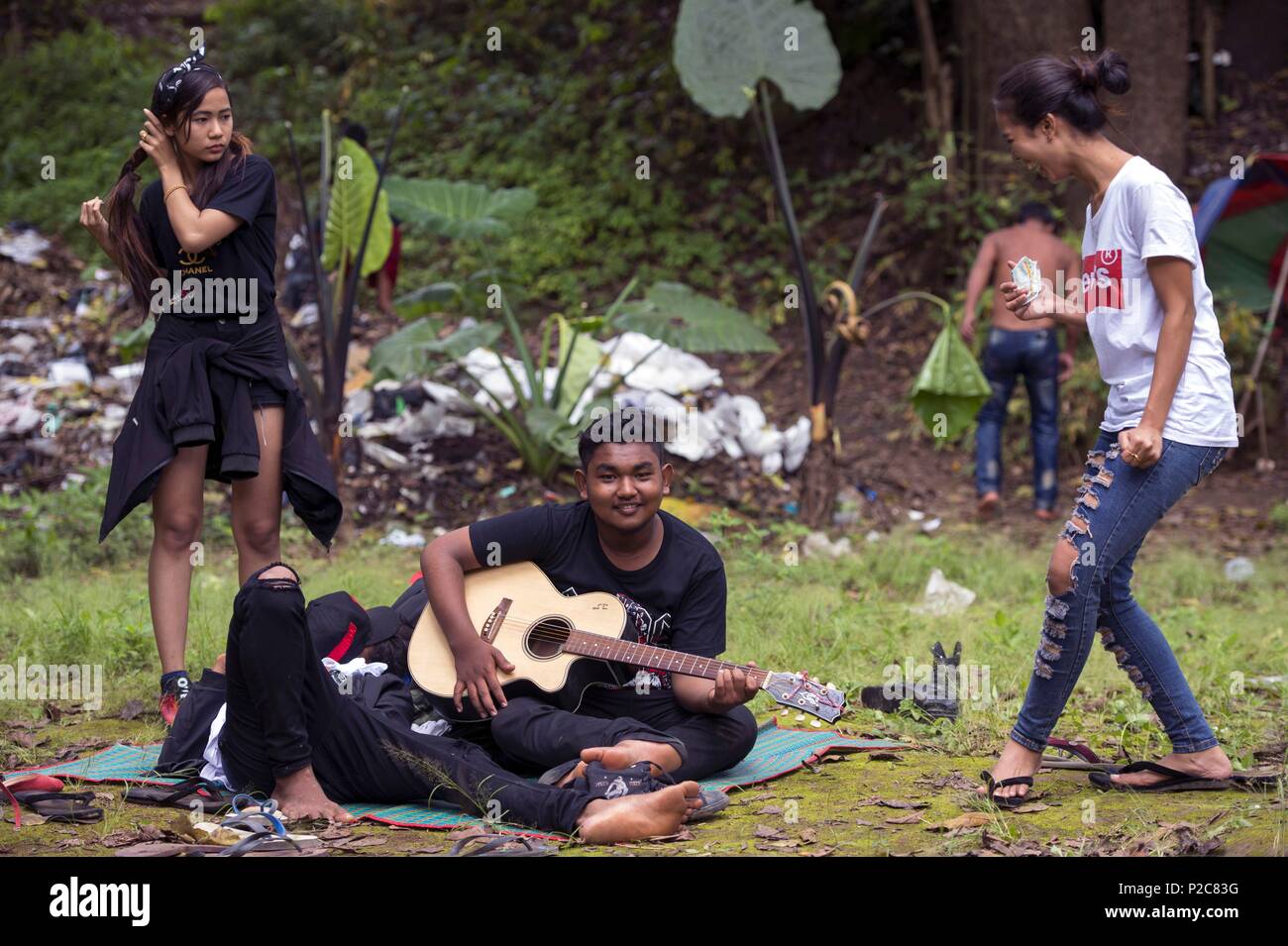 Myanmar, Mandalay Division, Pyin Oo Lwin, a day out at the Be Fall ...