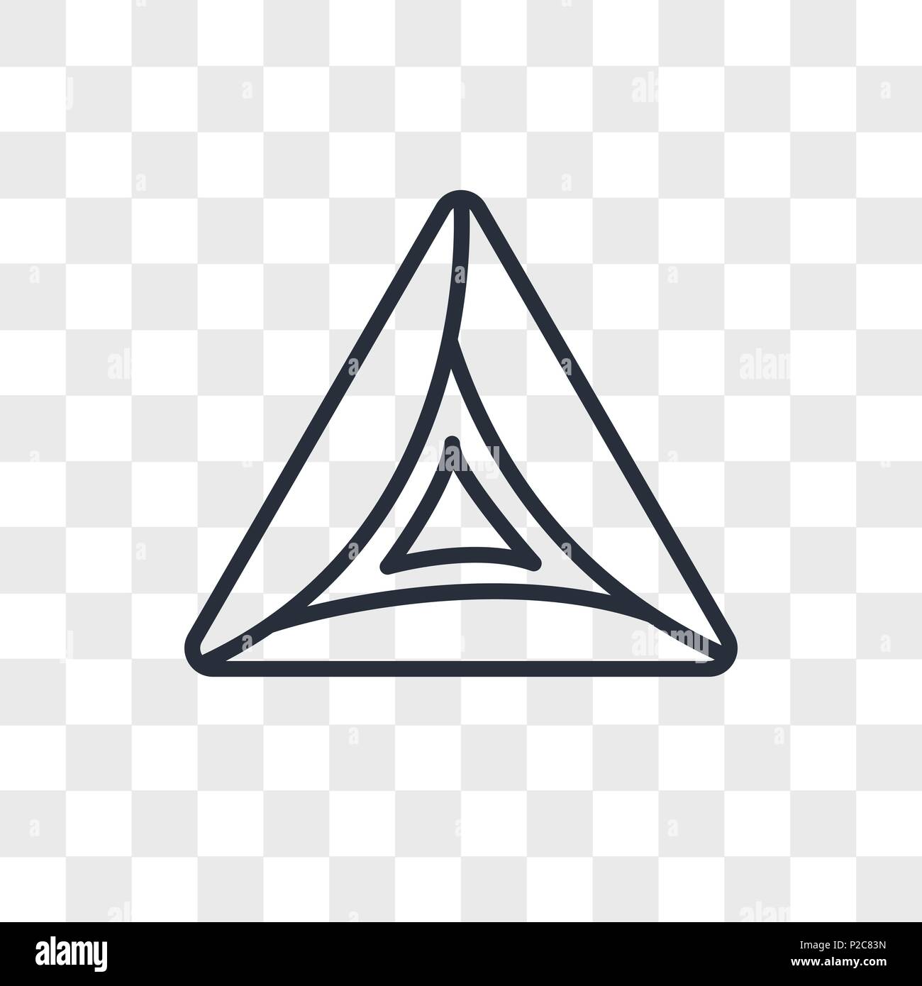 Hamantaschen vector icon isolated on transparent background ...