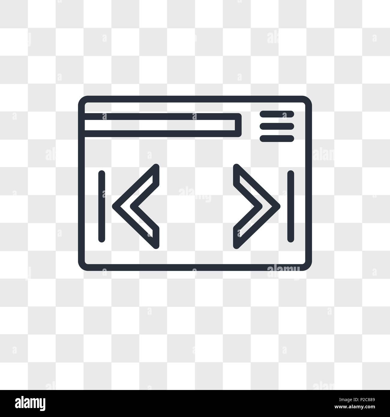 expand menu vector icon isolated on transparent background, expand menu ...