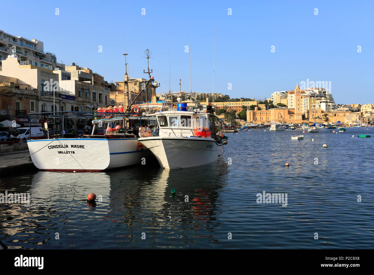 Marsaskala Bay Boats Malta High Resolution Stock Photography and Images ...