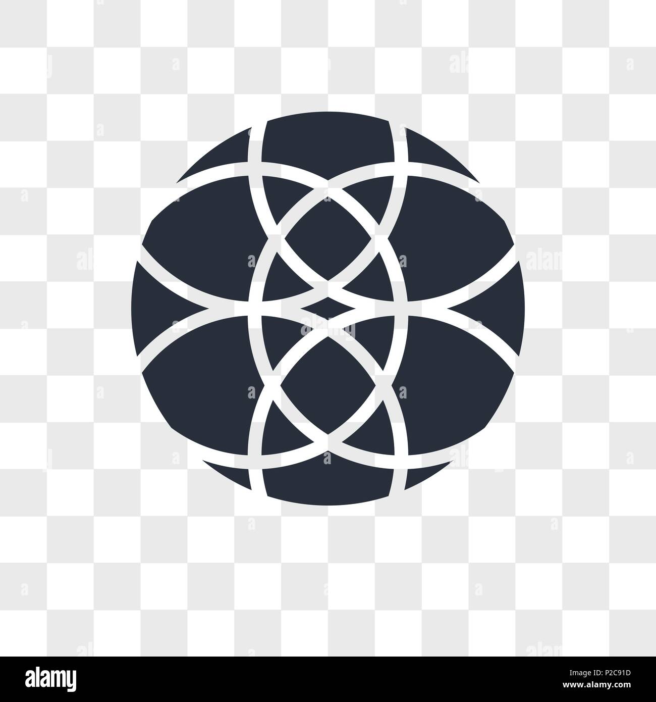 Ball vector icon isolated on transparent background, Ball logo concept ...