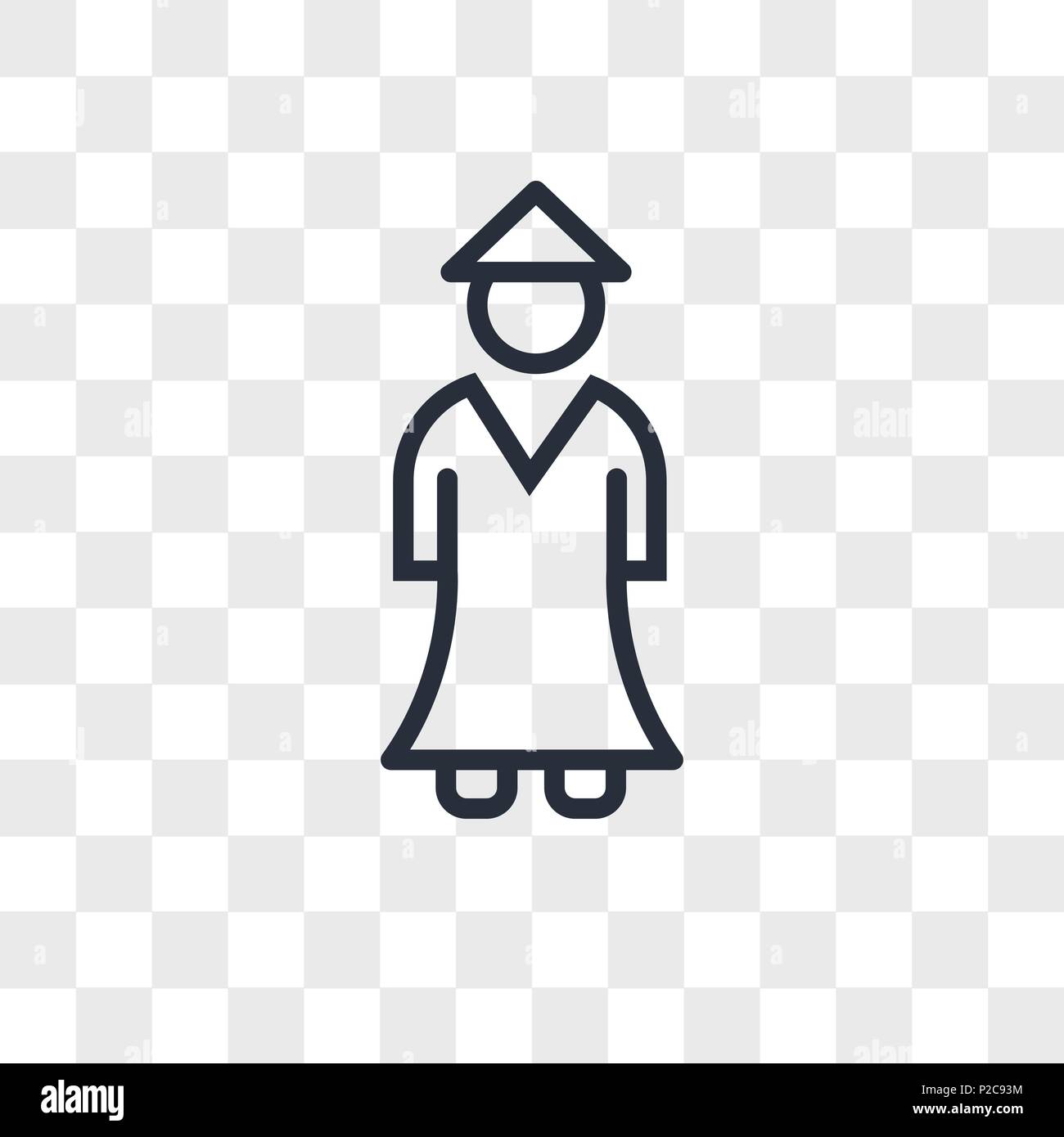 sensei vector icon isolated on transparent background, sensei logo ...