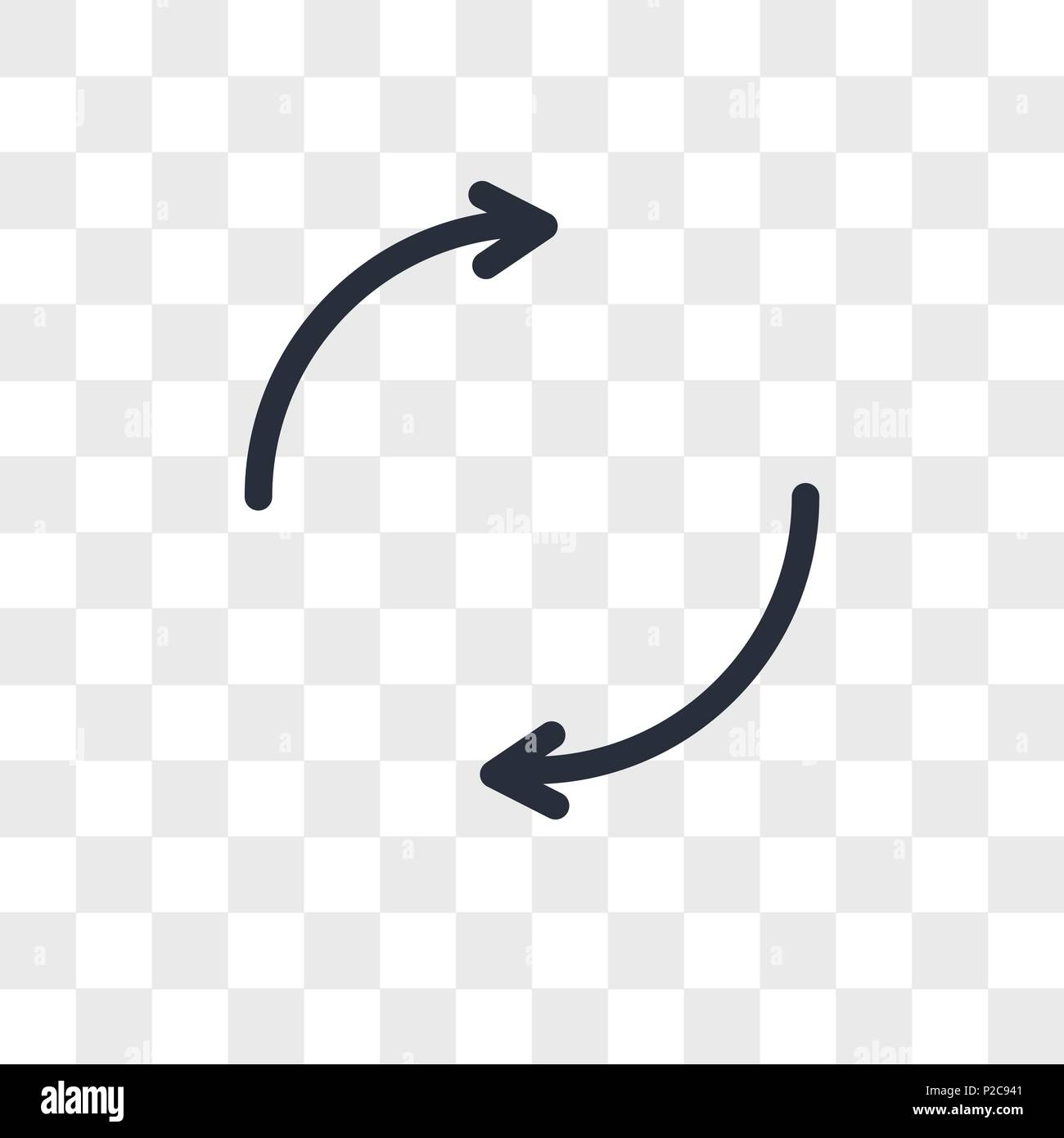 Spin vector icon isolated on transparent background, Spin logo concept ...