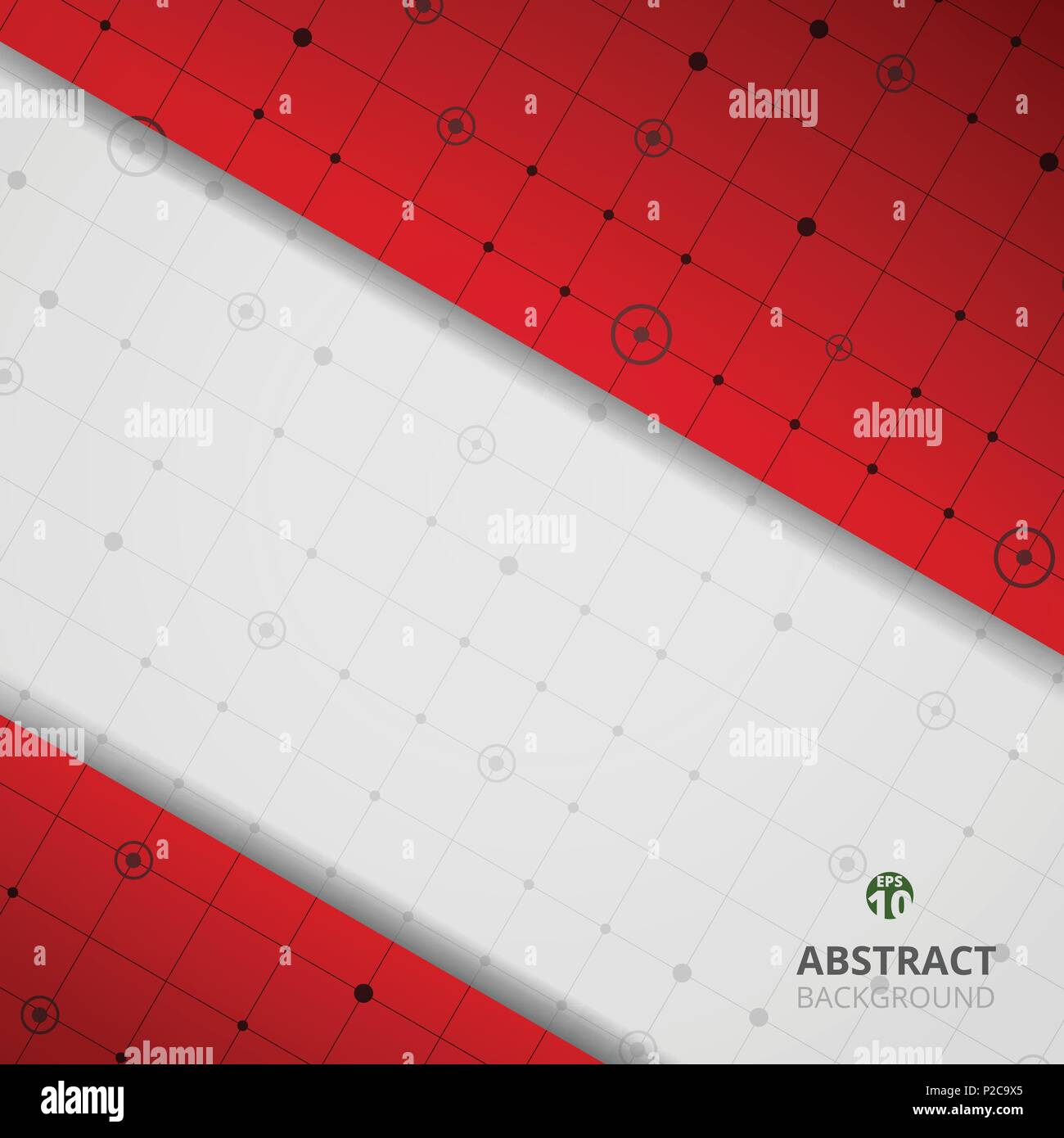 Abstract of modern digital graph in red gradient background. You can ...