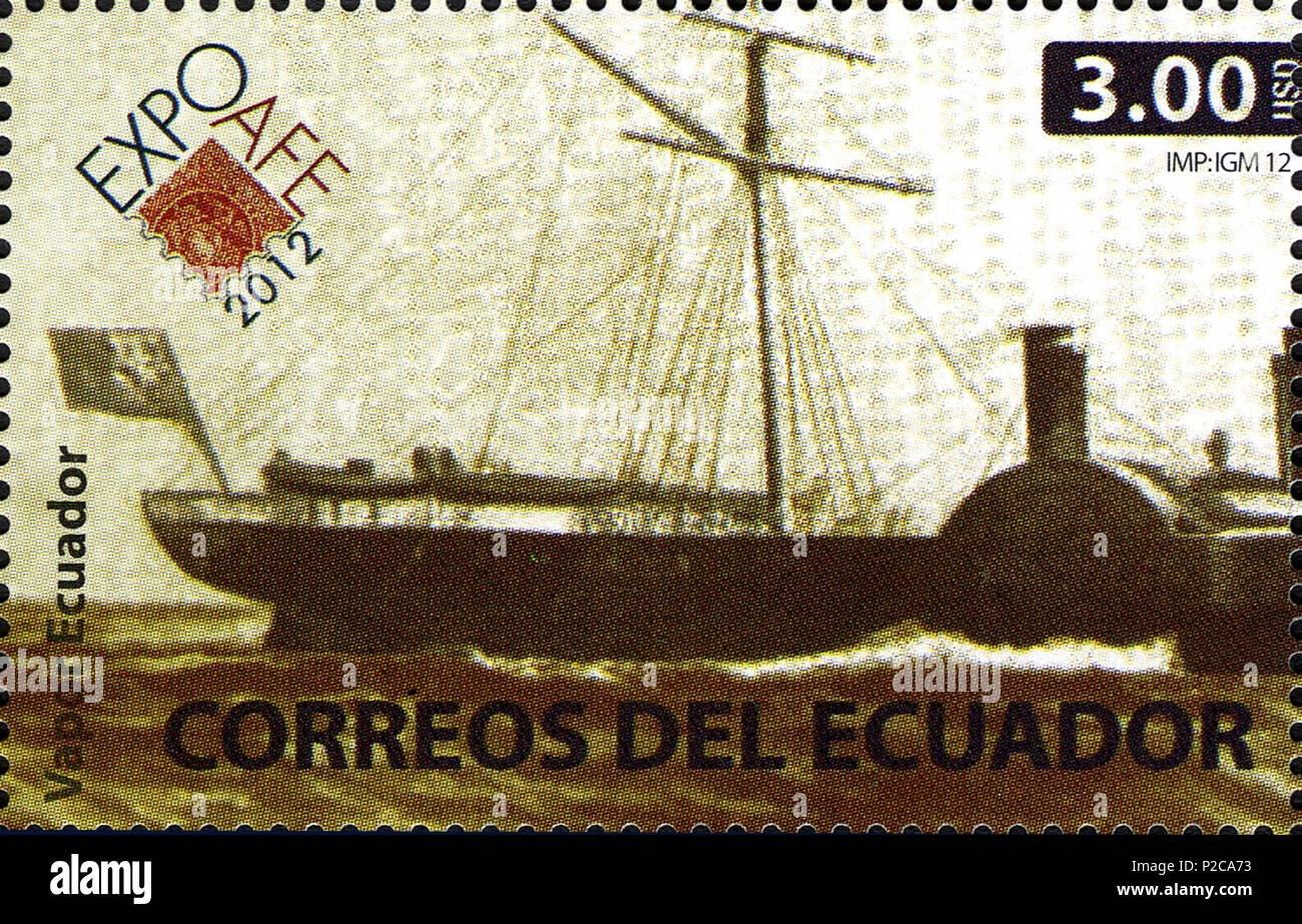 . English: Stamps of Ecuador . 2012. Post of Ecuador 57 Stamps of ...