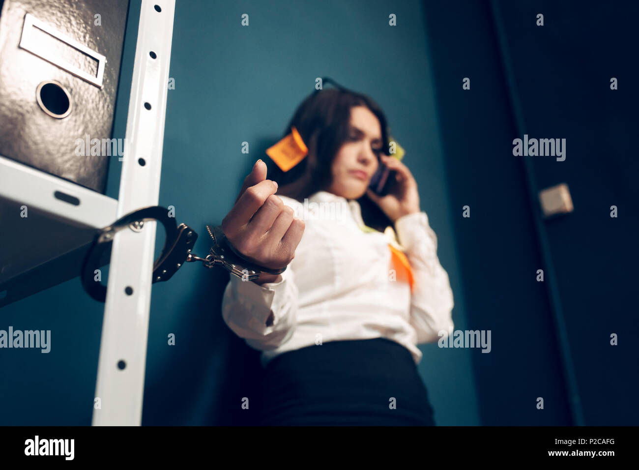 Woman Handcuff High Resolution Stock Photography and Images - Alamy