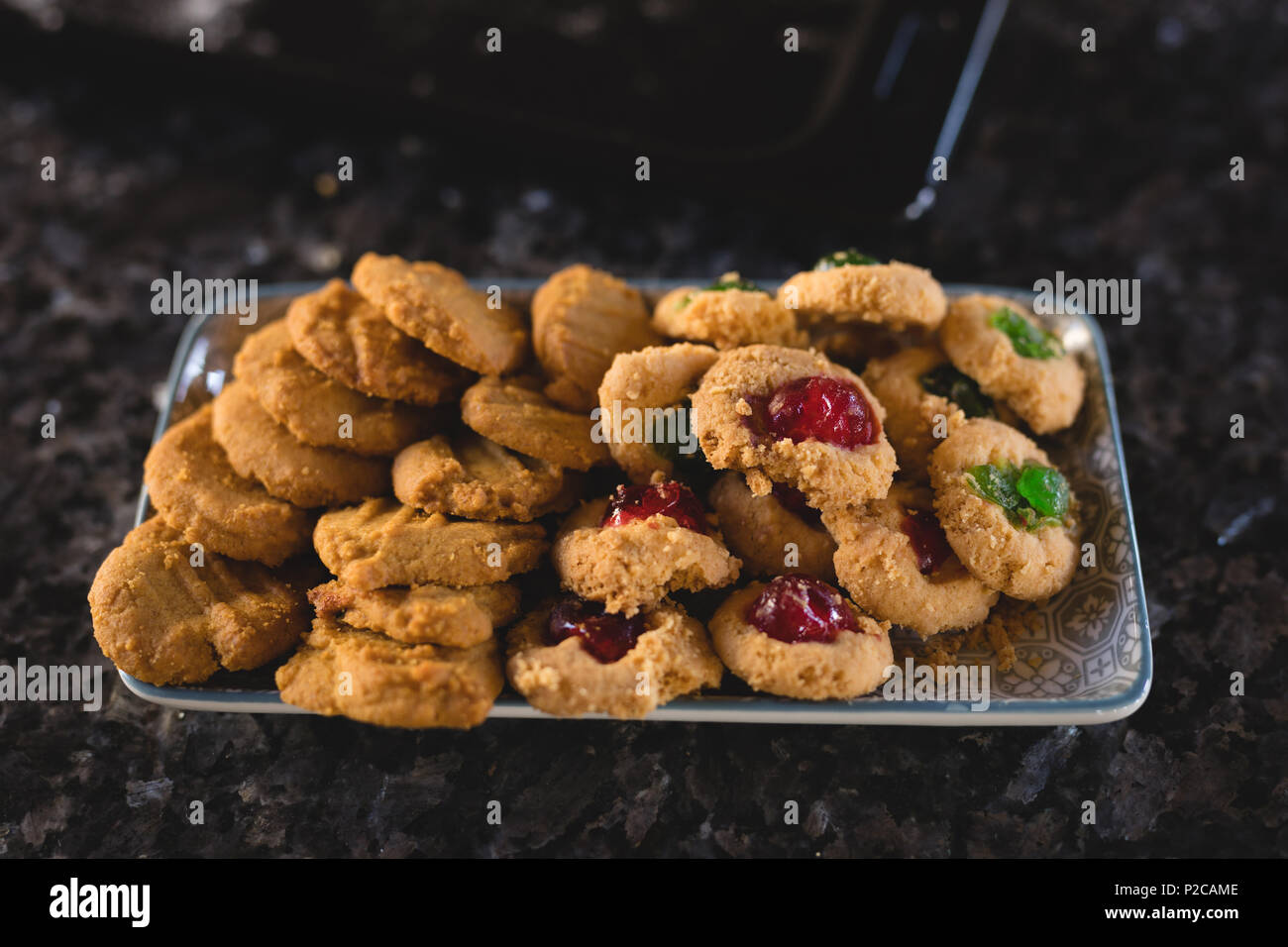 Cookies in a plate Stock Photo - Alamy