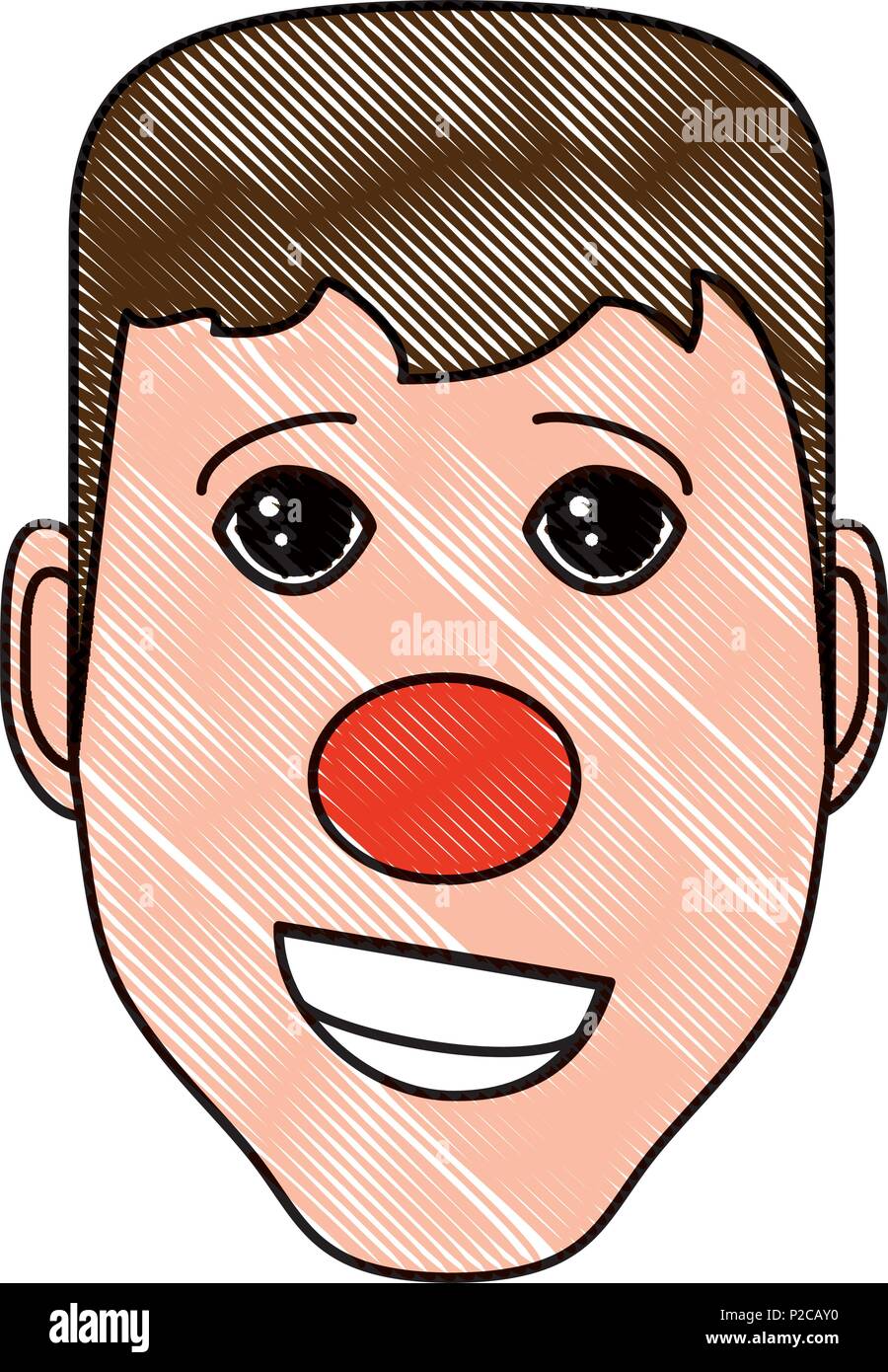 Red nose day children Stock Vector Images - Alamy