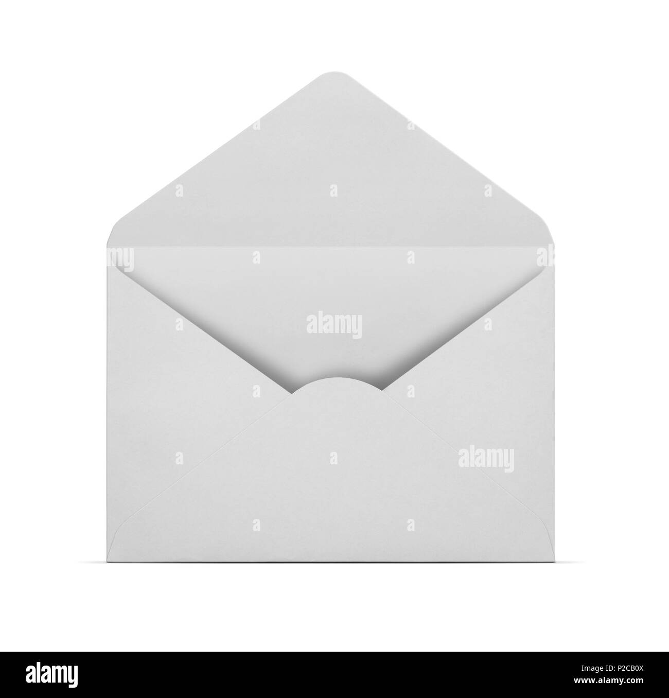 Blank envelope on white background hi-res stock photography and images ...