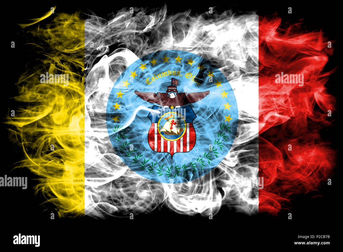 Ohio state smoke flag hi-res stock photography and images - Alamy