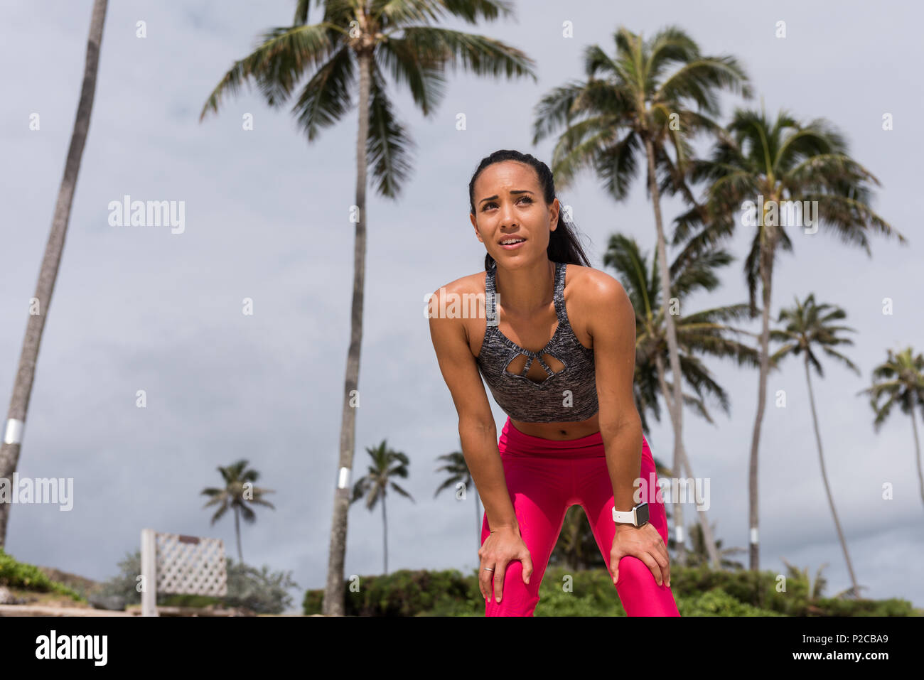 Female traveler summer holiday tired hi-res stock photography and ...