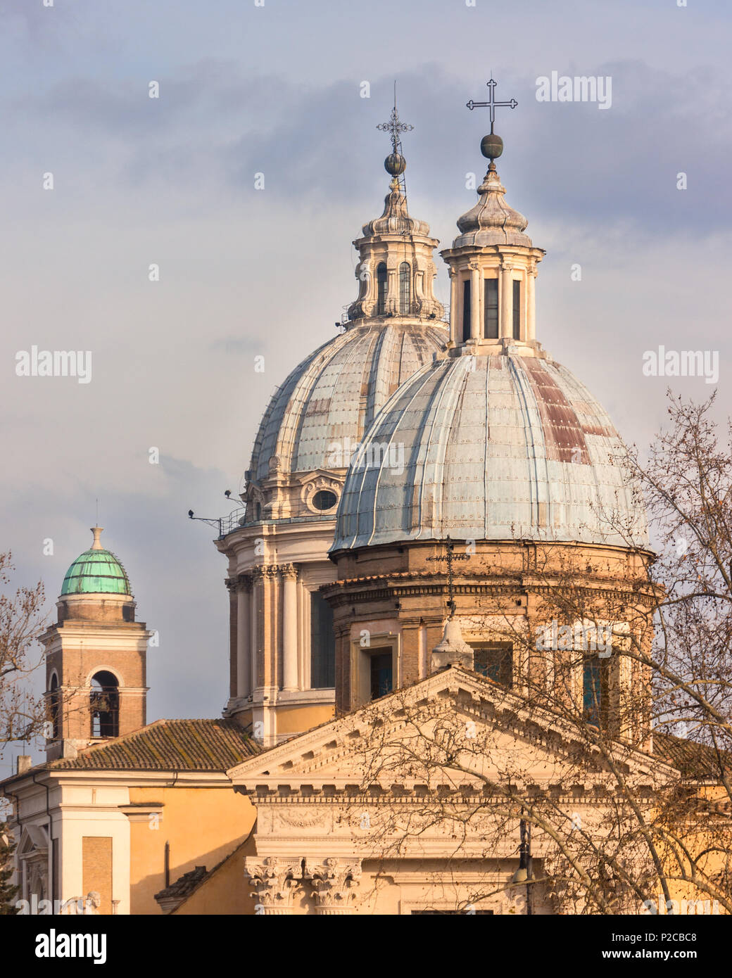 Rome domes hi-res stock photography and images - Alamy