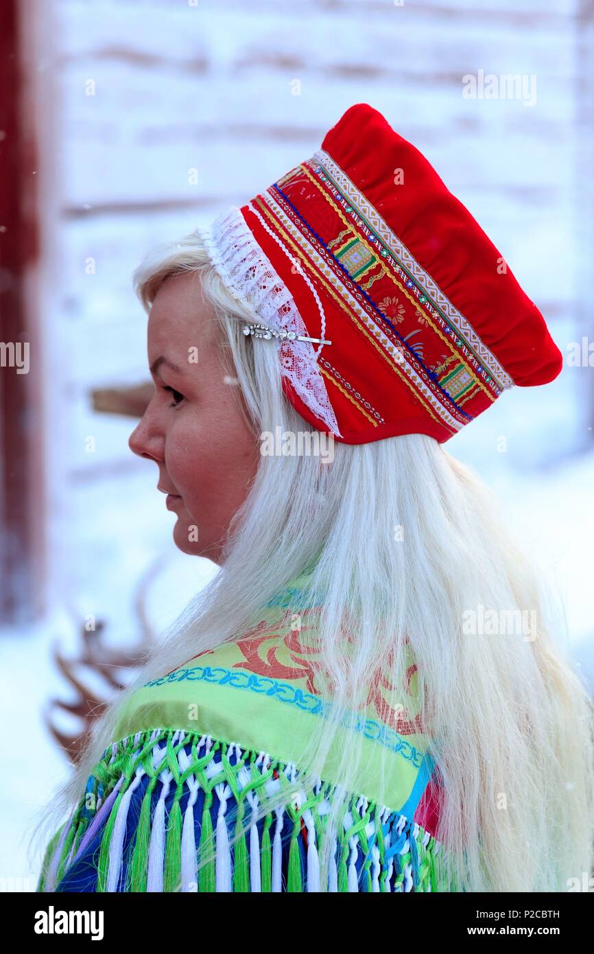 Sami woman in traditional costume hi-res stock photography and images ...