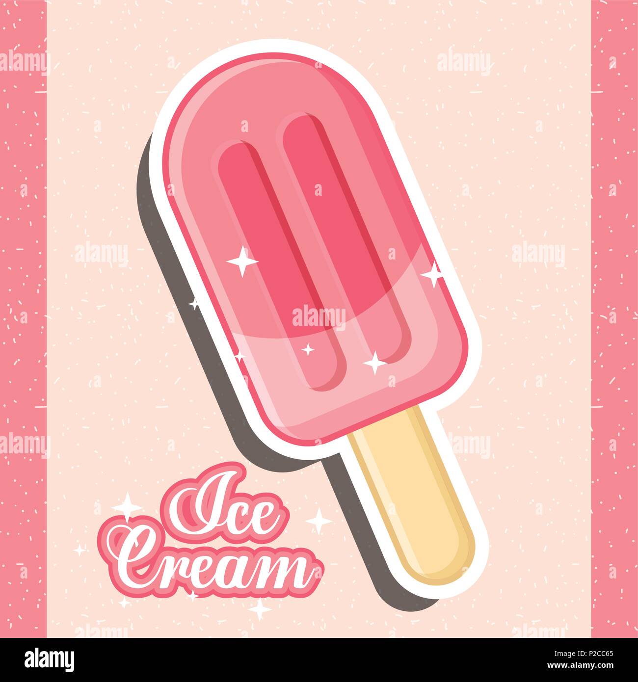 Cute kawaii popsicle ice Stock Vector Images - Alamy