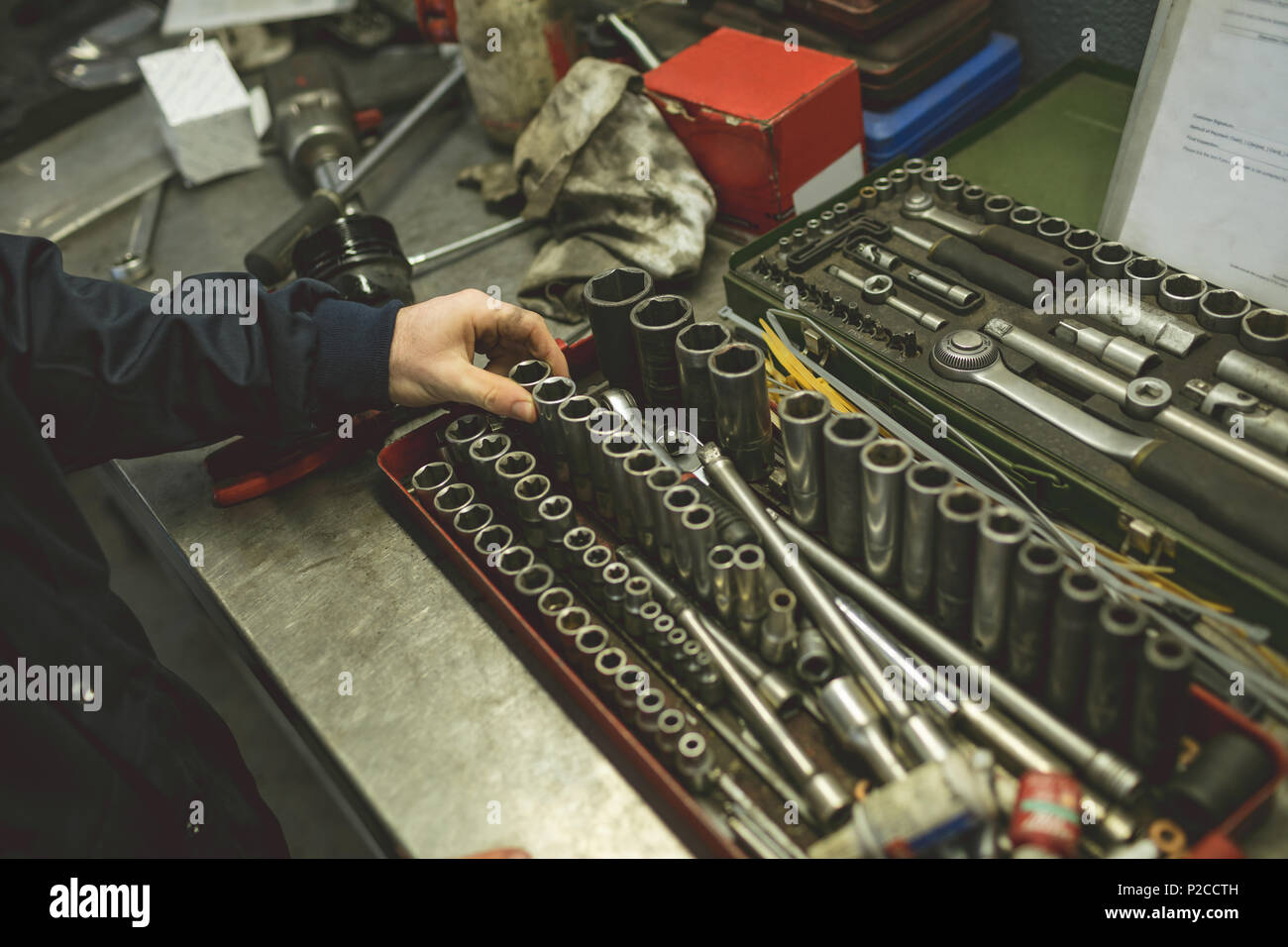 Various tools in toolbox Stock Photo - Alamy
