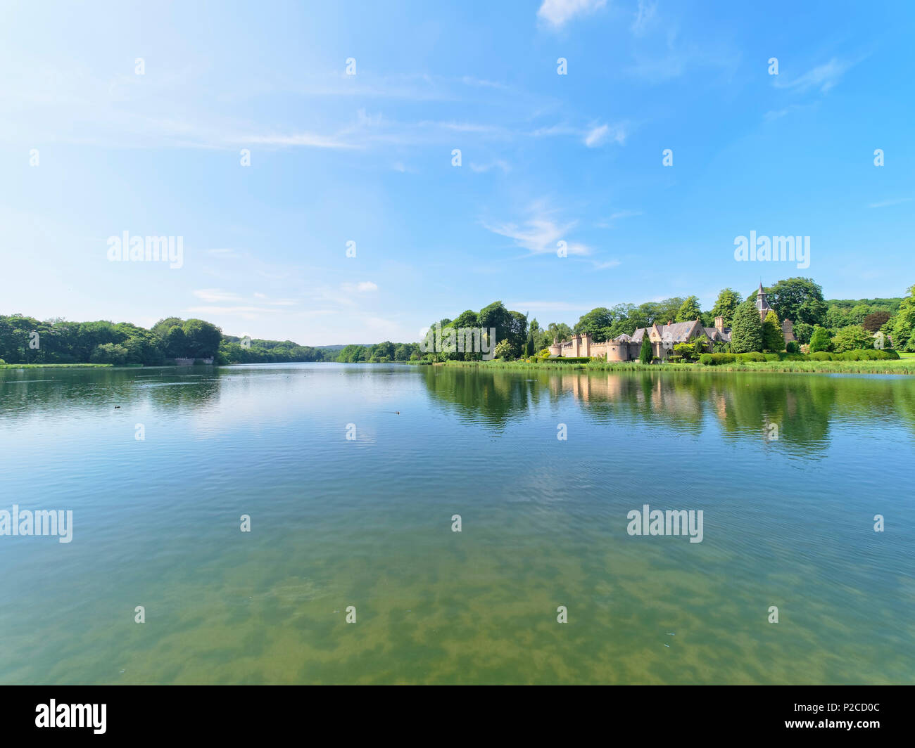 Newstead, England - June 10 2018: In the grounds of Newstead Abbey the ...