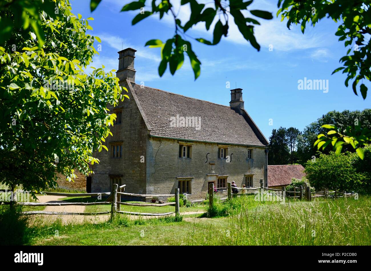 Exterior of Woolsthorpe Manor, Lincolnshire, birthplace and home of the ...
