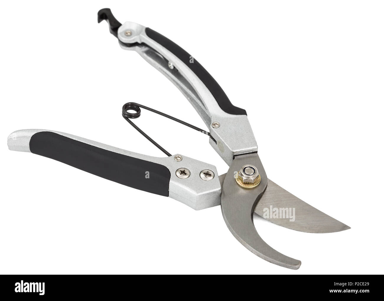 Professional garden secateur, pruner, scissors, isolated on white ...