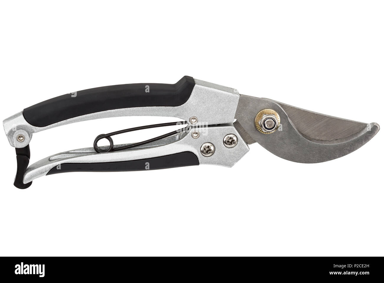 Professional garden secateur, pruner, scissors, isolated on white ...