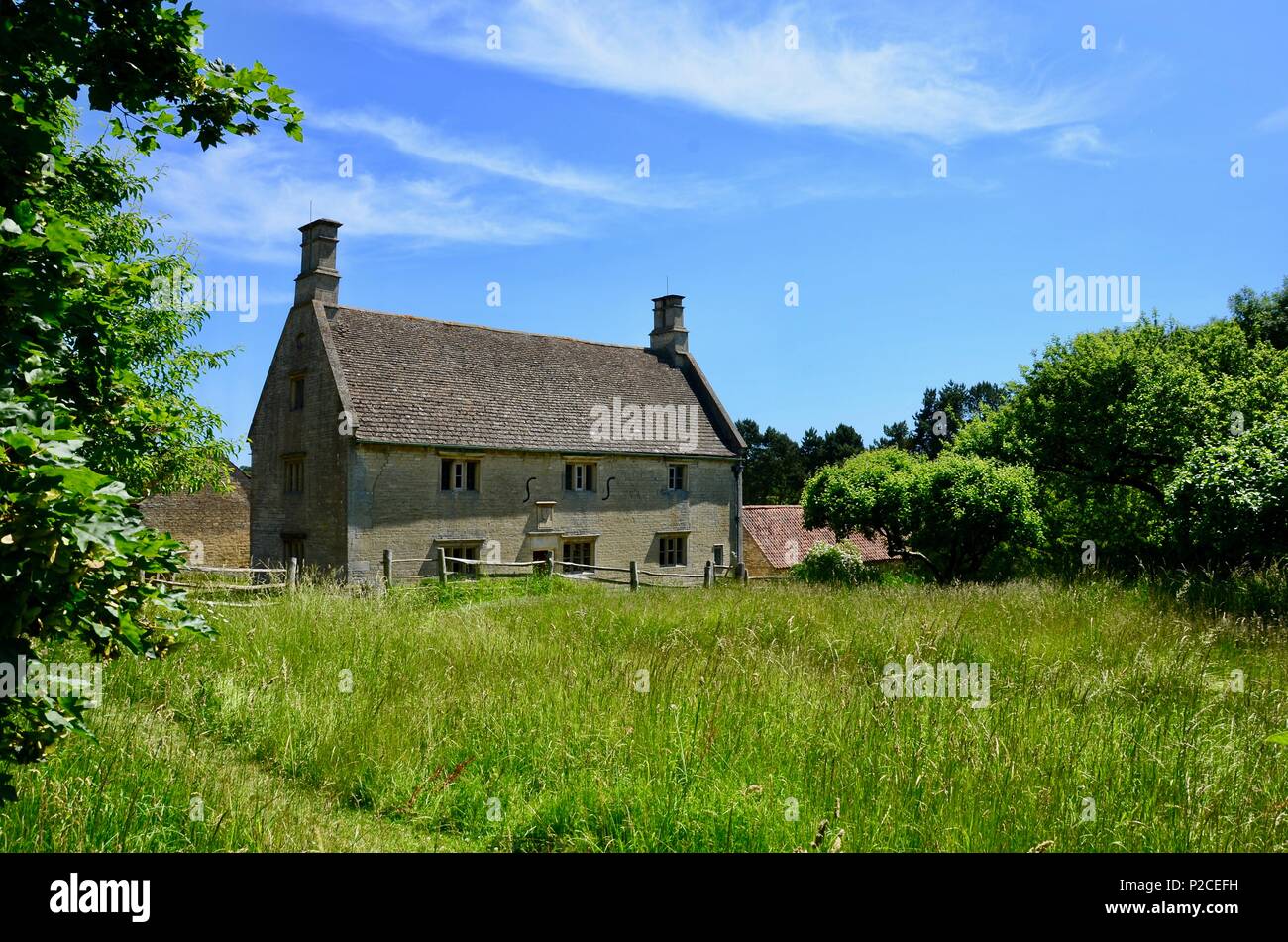 Exterior of Woolsthorpe Manor, Lincolnshire, birthplace and home of the ...