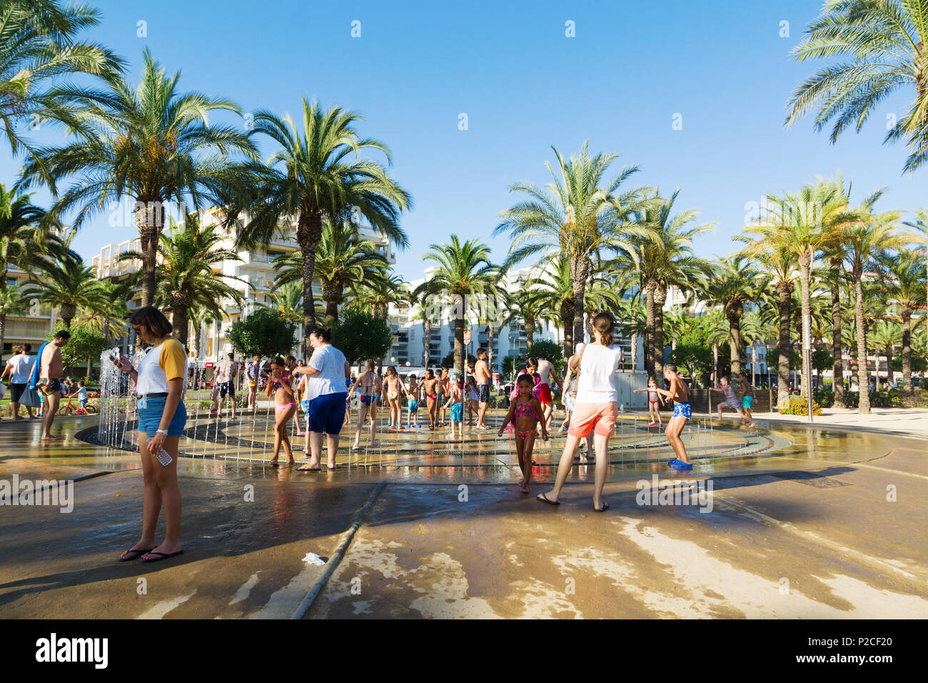 Costa salou beach scene hi-res stock photography and images - Alamy