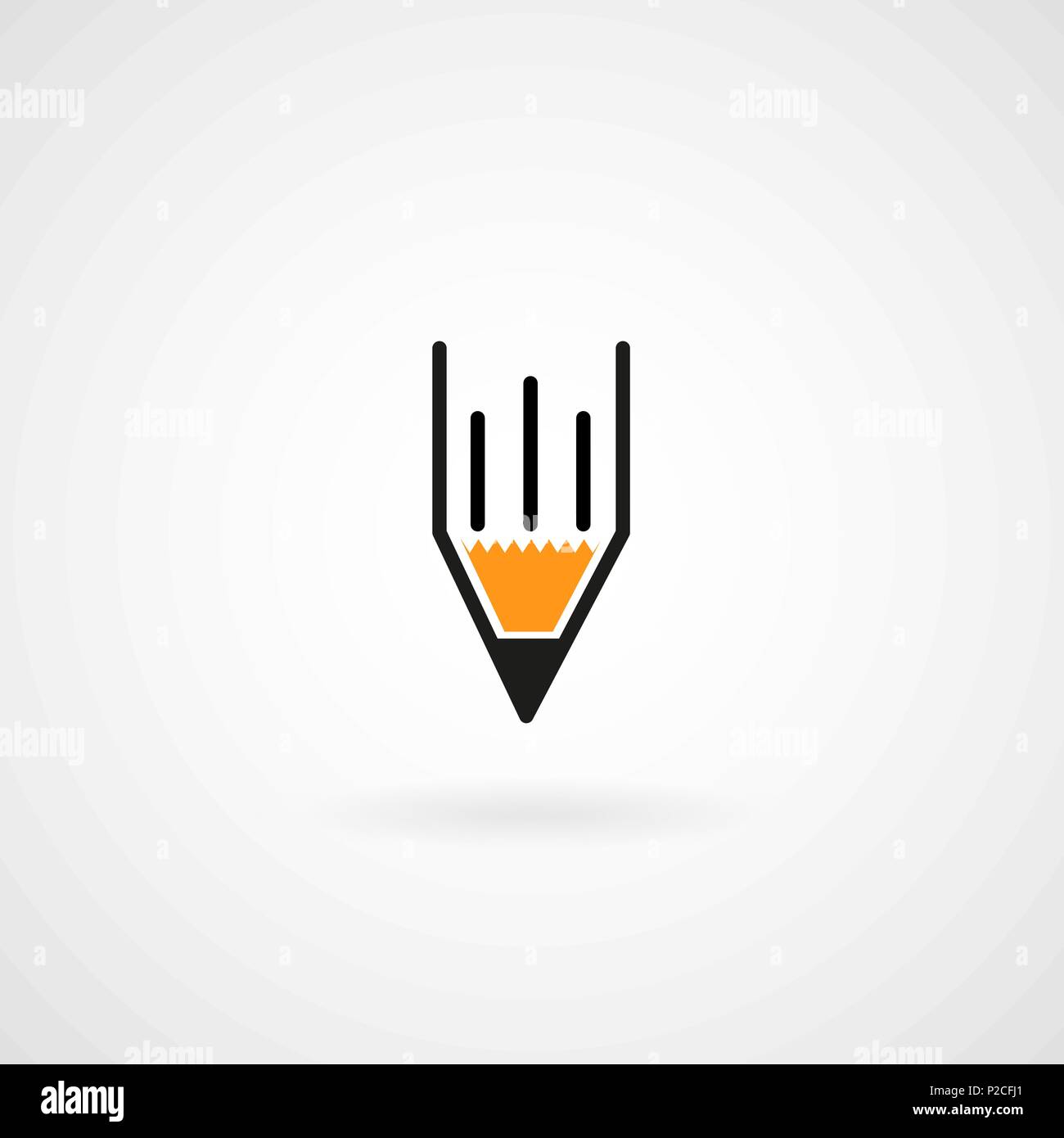 Simple Pencil Icon Stock Vector Image & Art - Alamy