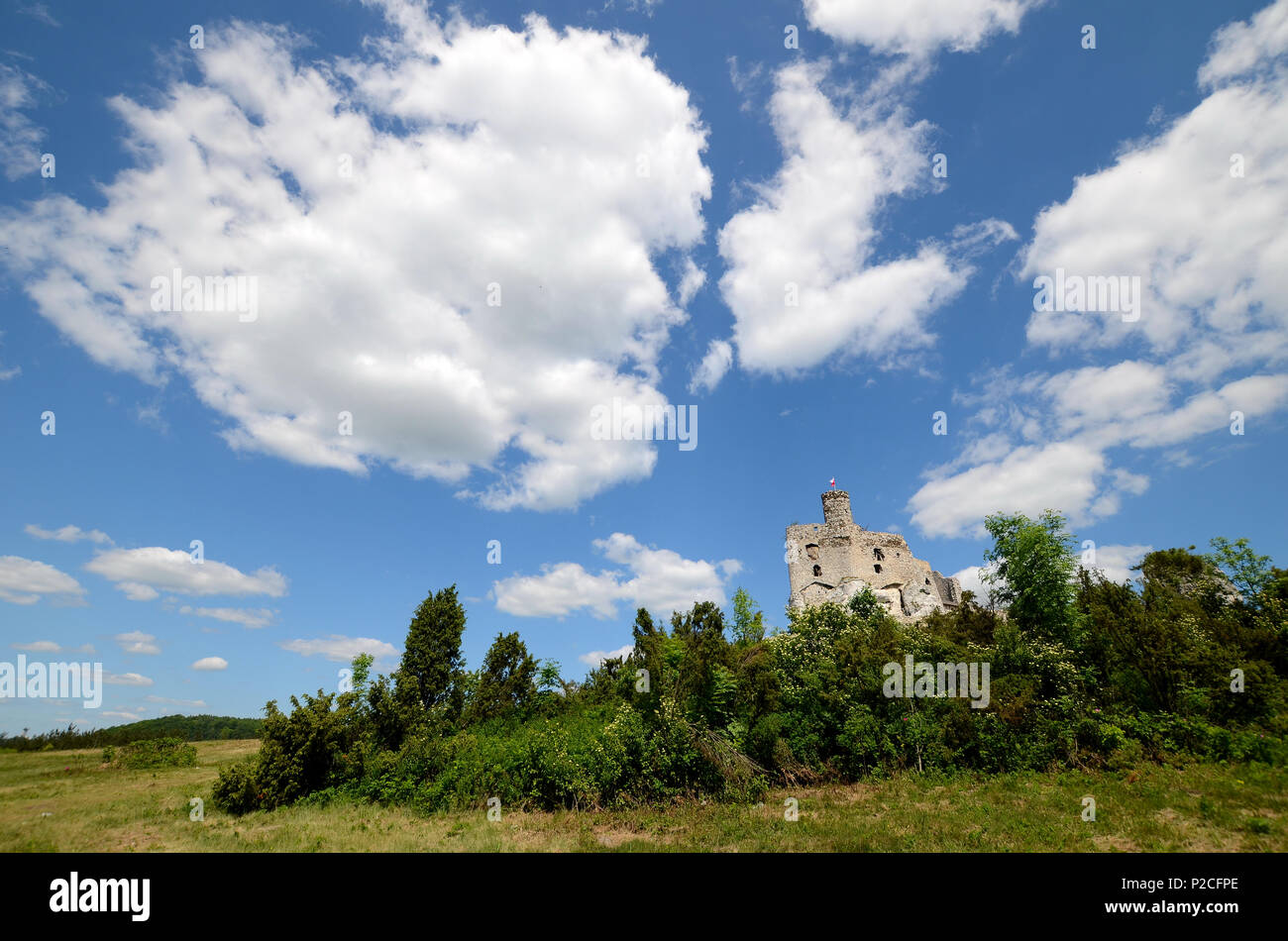 Castle Mirow in Poland Stock Photo - Alamy