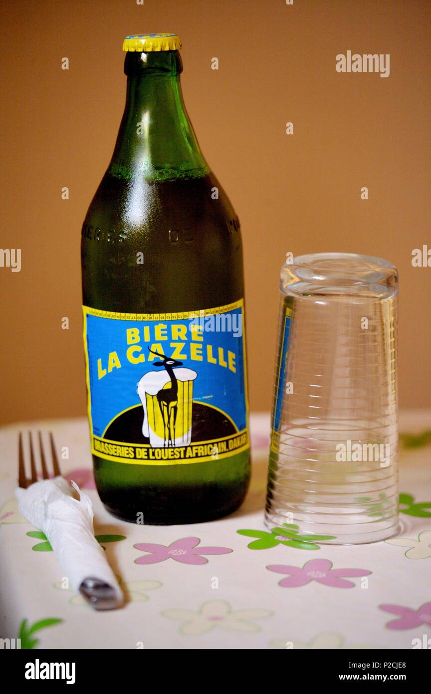 Senegal, local beer Stock Photo - Alamy