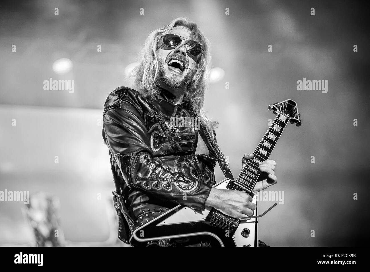 Rock band judas priest Black and White Stock Photos & Images - Alamy